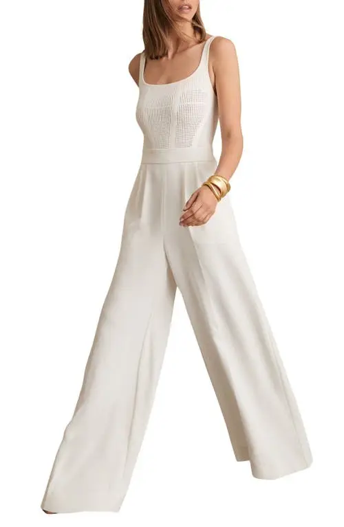 REISS Carla Sleeveless Wide Leg Jumpsuit