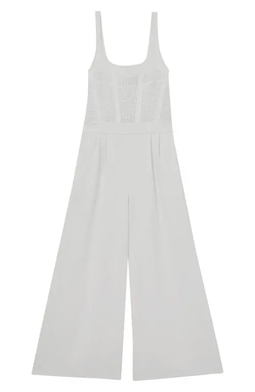REISS Carla Sleeveless Wide Leg Jumpsuit
