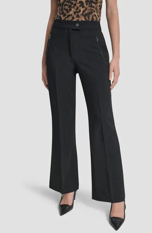 Dkny Double Weave Flare Trousers