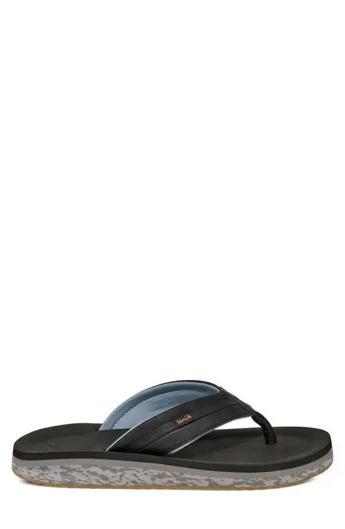Sanuk Tiderush Flip Flop - Black