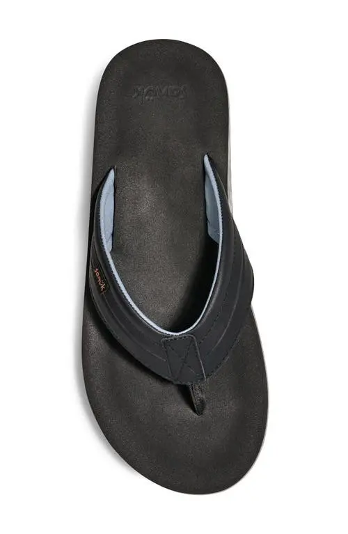 Sanuk Tiderush Flip Flop - Black