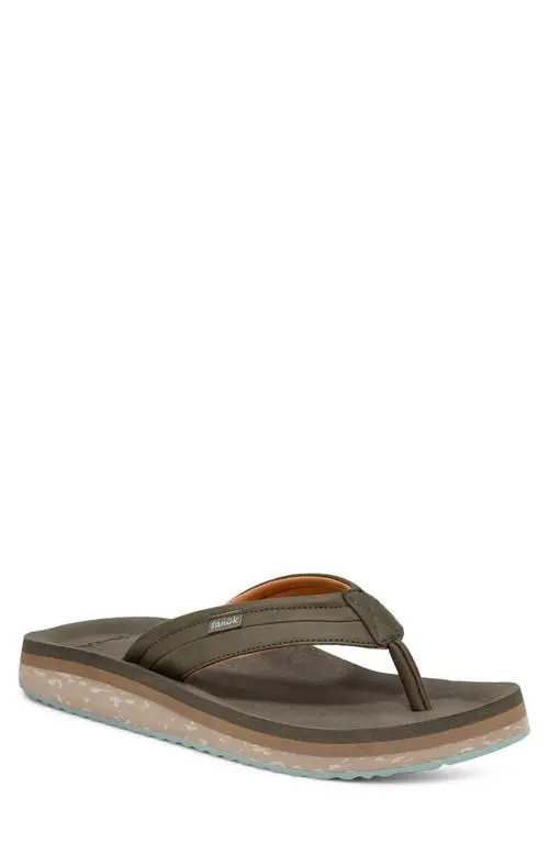 Sanuk Tiderush Flip Flop - Olive