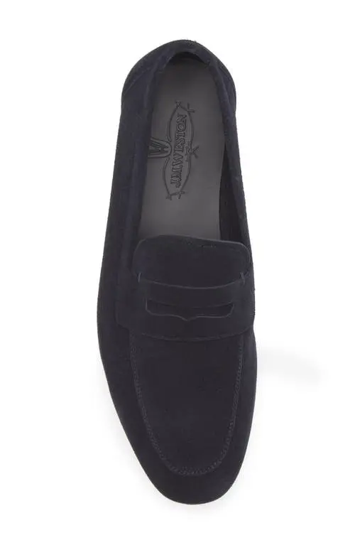 J.M. WESTON Woogie Penny Loafer - Navy
