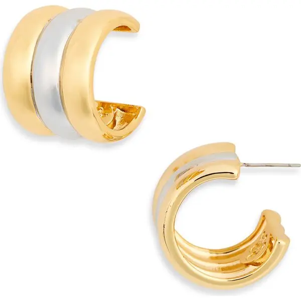 PETIT MOMENTS Noella Two-tone Hoop Earrings - Mixed