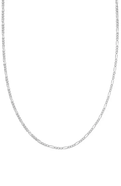 Bony Levy 14k Gold Figaro Chain Necklace - 14k White Gold