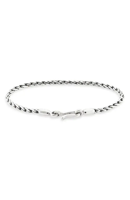 Caputo & Co Rope Chain Bracelet - Sterling Silver