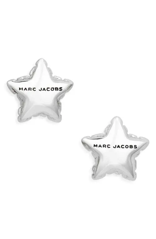 Marc Jacobs Micro Star Balloon Stud Earrings - Light Antique Silver