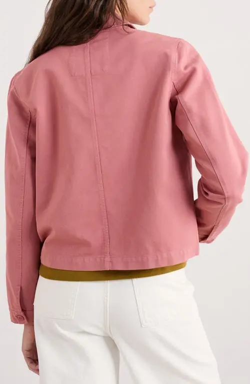 SEASALT CORNWALL Coombe Lane Organic Cotton Chore Jacket - Dusty Rose