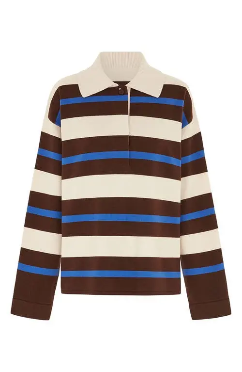 ALIGNE Ester Rugby Stripe Merino Wool & Cotton Sweater - Multi