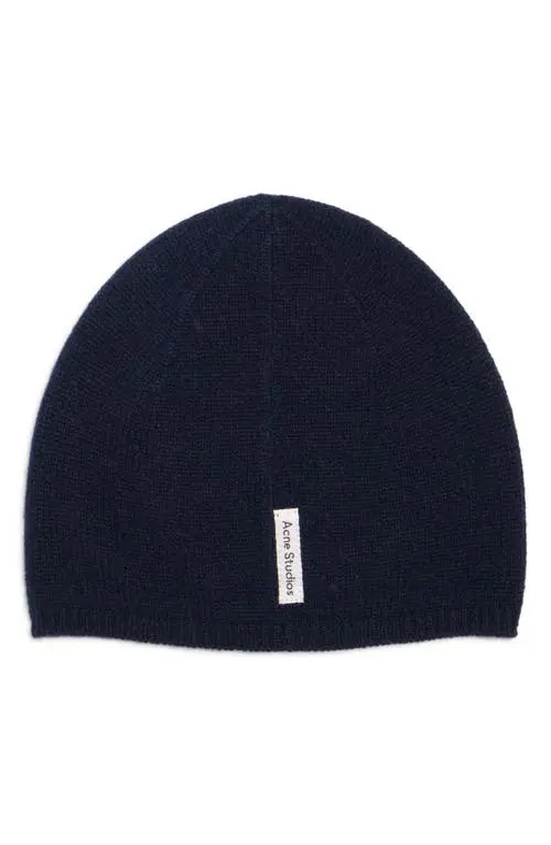 Acne Studios Kassia Cashmere Beanie - Ink Blue