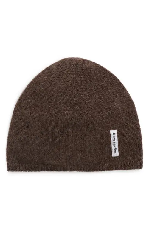 Acne Studios Kassia Cashmere Beanie - Walnut Brown