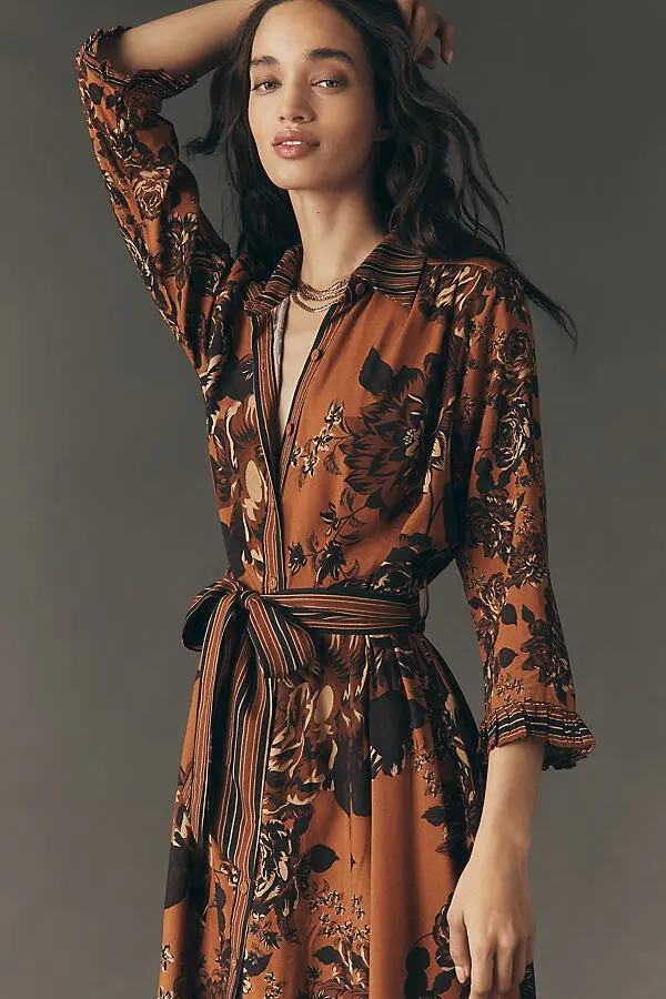 CONDITIONS APPLY Irwania Midi Shirt Dress