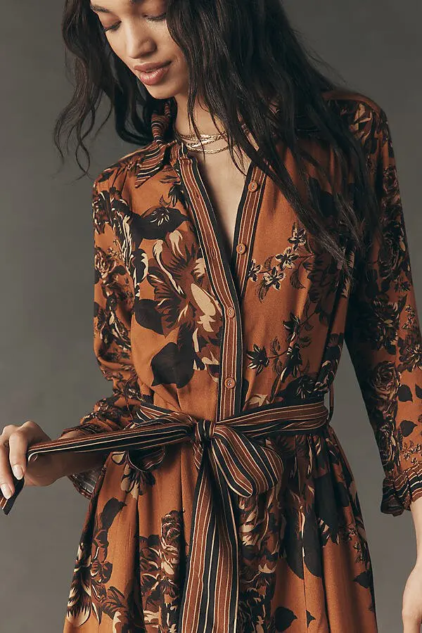 CONDITIONS APPLY Irwania Midi Shirt Dress