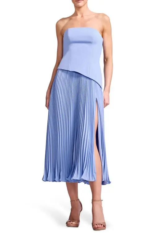 Dress The Population Kacey Strapless Midi Dress - Sky