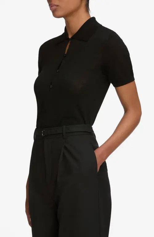 FRAME Merino Wool Polo Sweater