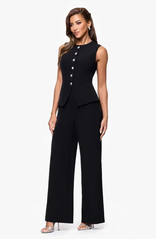 XSCAPE EVENINGS Laguna Sleeveless Jumpsuit