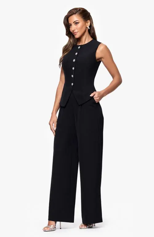 XSCAPE EVENINGS Laguna Sleeveless Jumpsuit