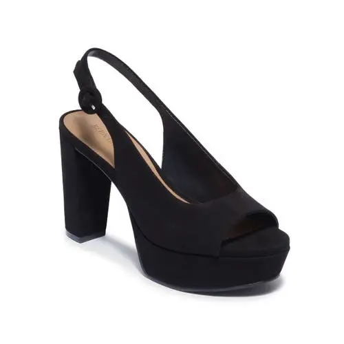 Bernardo Vega Platform Heel Sandal - Black