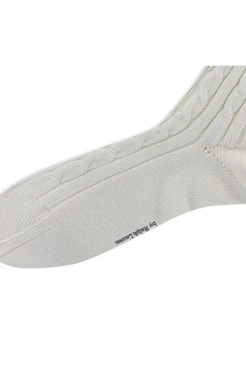 Polo Ralph Lauren Cable-knit Crew Socks