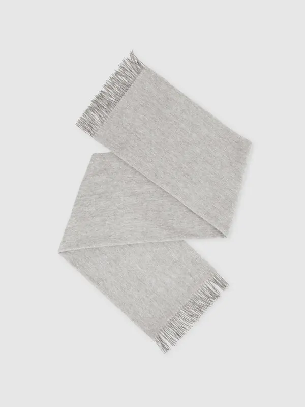 REISS Pictonsoft Wool-cashmere Scarf - Grey