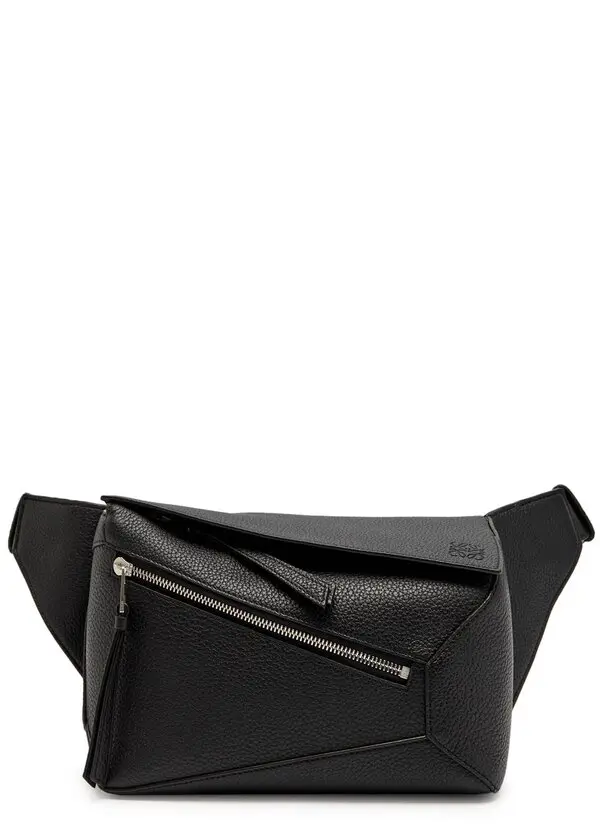 Loewe Puzzle Edge Small Leather Belt Bag - Black