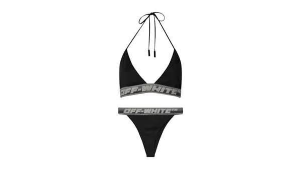 Off-White Logo Band Bikini - Black