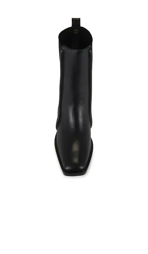 NORA LOZZA Chelsea Boot With Sculptural Heel - Black