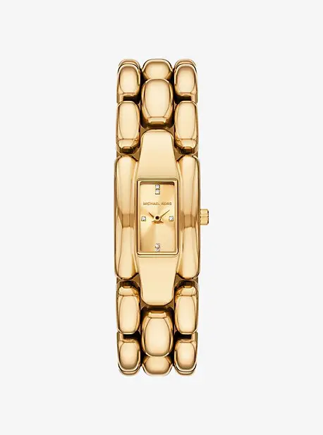 Michael Kors Mini Hally Pavé Watch - Gold