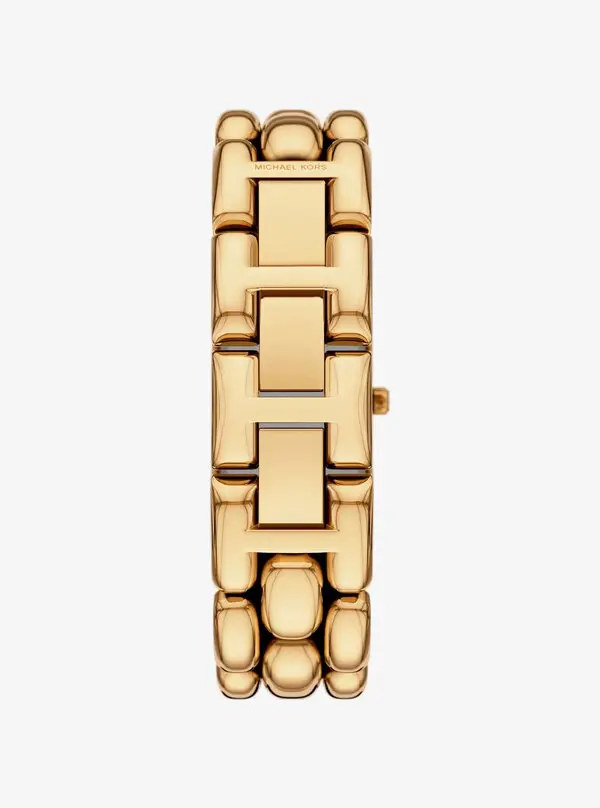 Michael Kors Mini Hally Pavé -tone Stainless Steel Watch