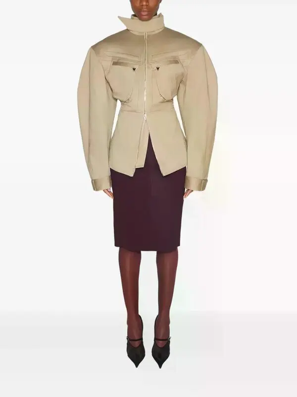 MUGLER Puffed-sleeve Cargo Jacket
