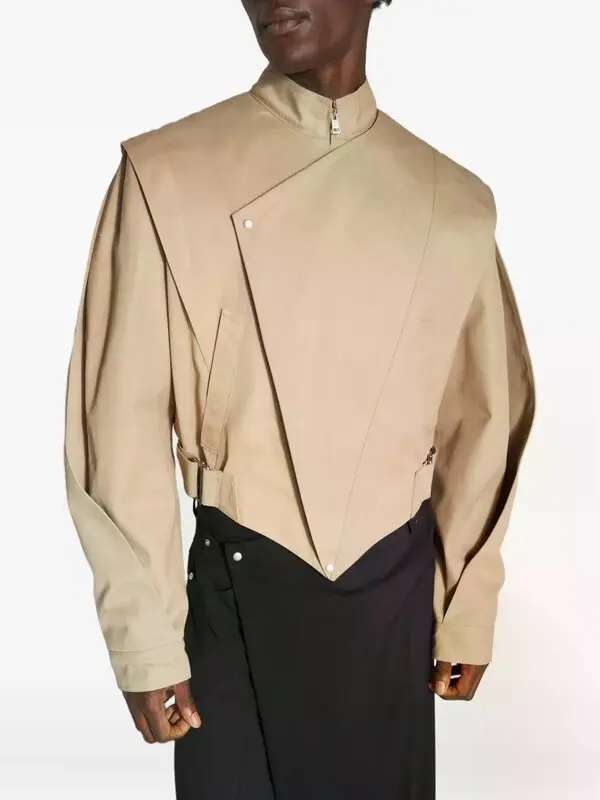 MUGLER Asymmetric Paneled Jacket