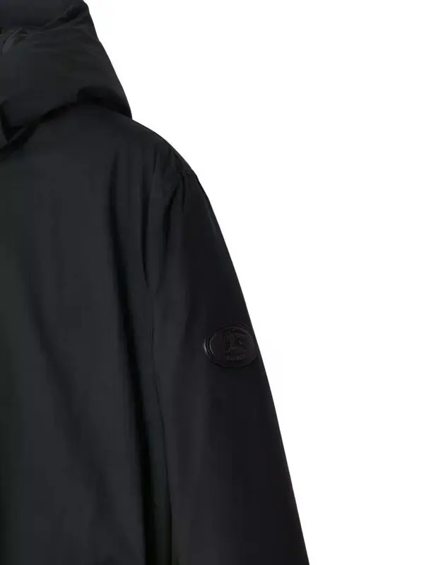 Burberry Hooded Padded Jacket With Belt