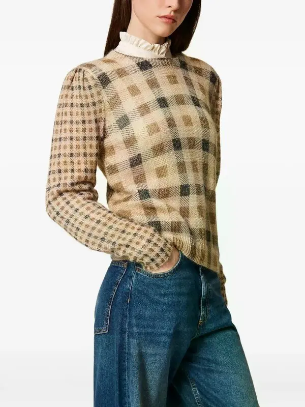 TWINSET Check-print Sweater