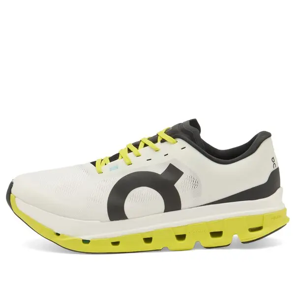 On Cloudflow 5 Sneakers - White/lime