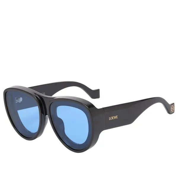 Loewe Paula's Ibiza Pilot Sunglasses - Black/blue