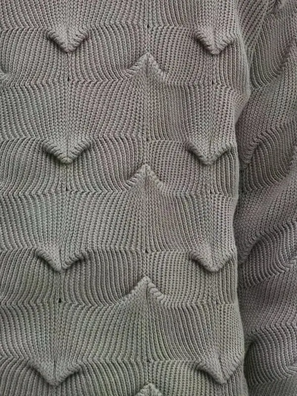 A. A. SPECTRUM Textured V-pattern Sweater
