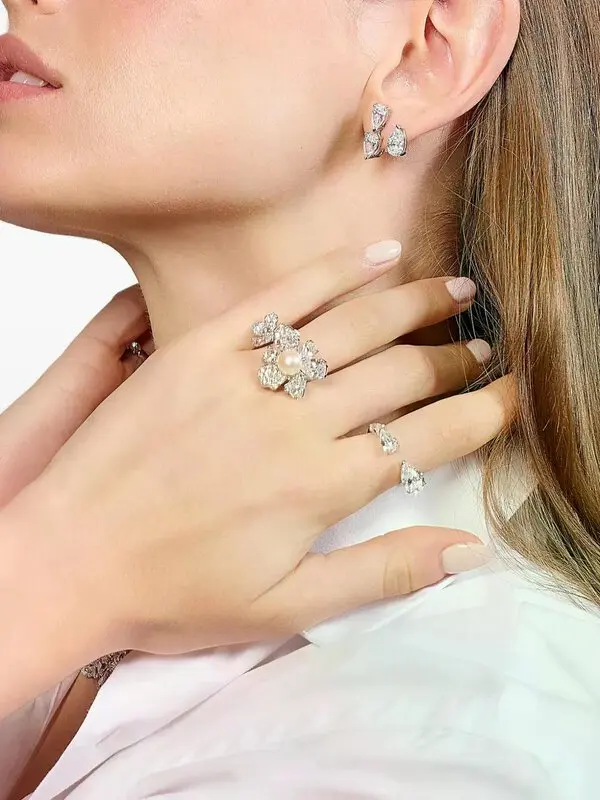 ANABELA CHAN Floating Nova Diamond Ring - Silver