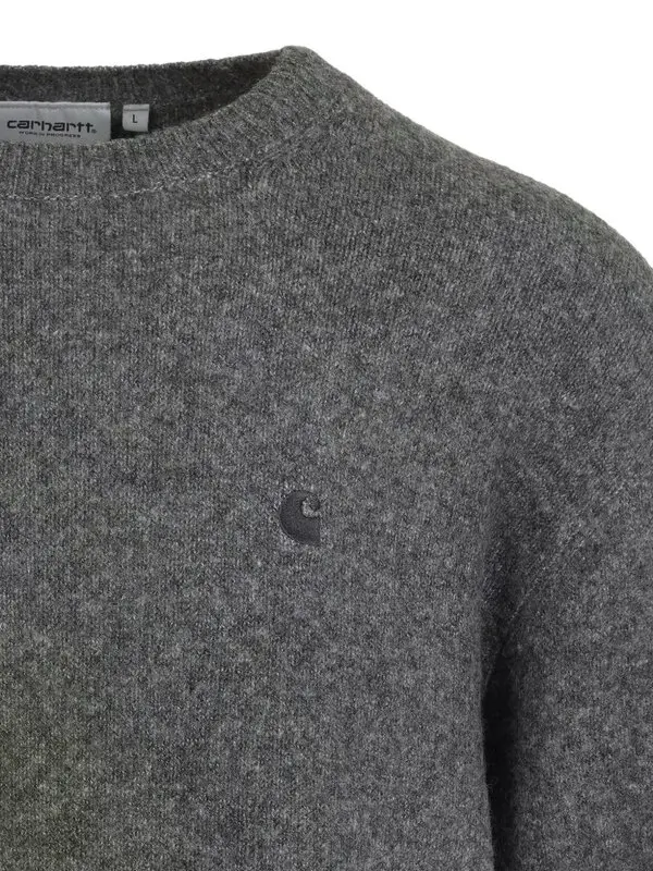 Carhartt Work In Progress Logo Embroidered Crew Neck Sweater