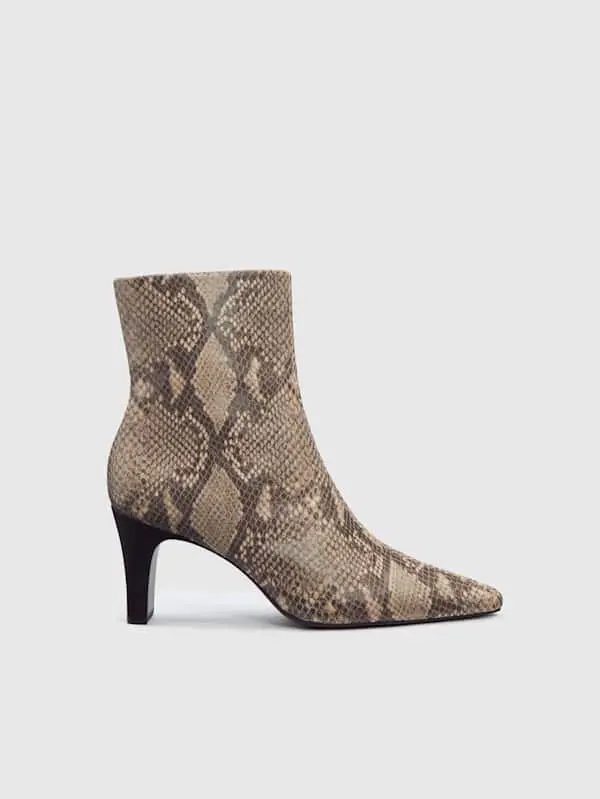REFORMATION Tatyana Ankle Boot - Brown