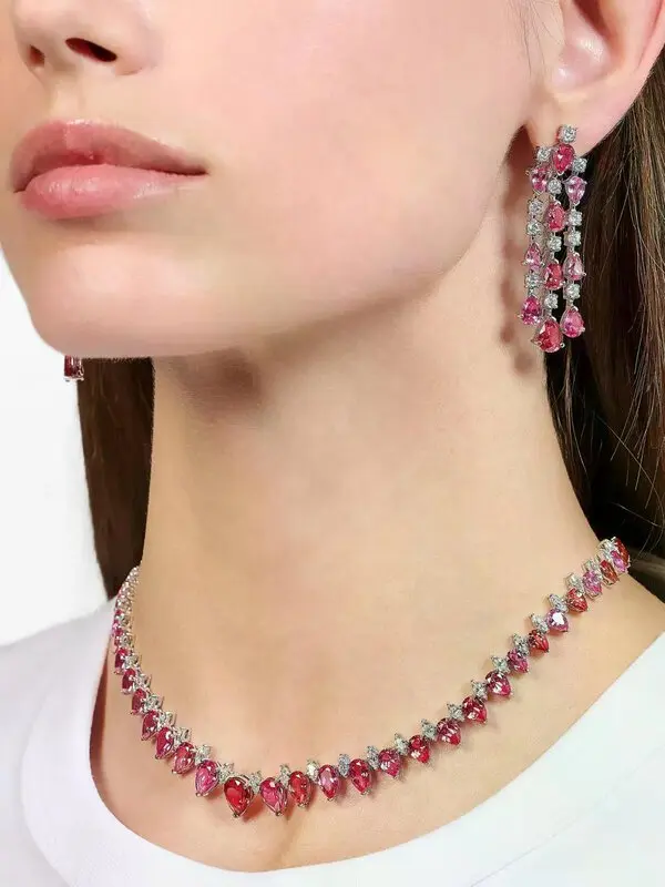ANABELA CHAN Padparadscha Infinity Sapphire Necklace