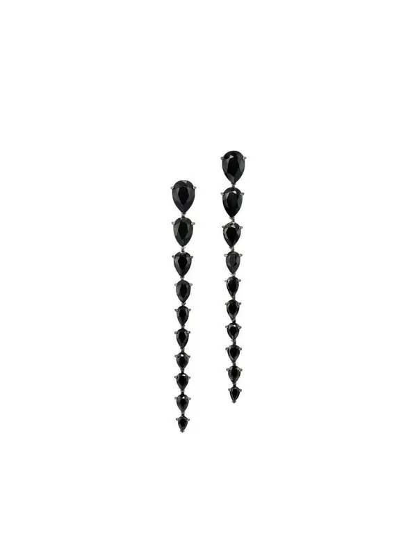 ANABELA CHAN Nova Diamond Drop Earrings - Black