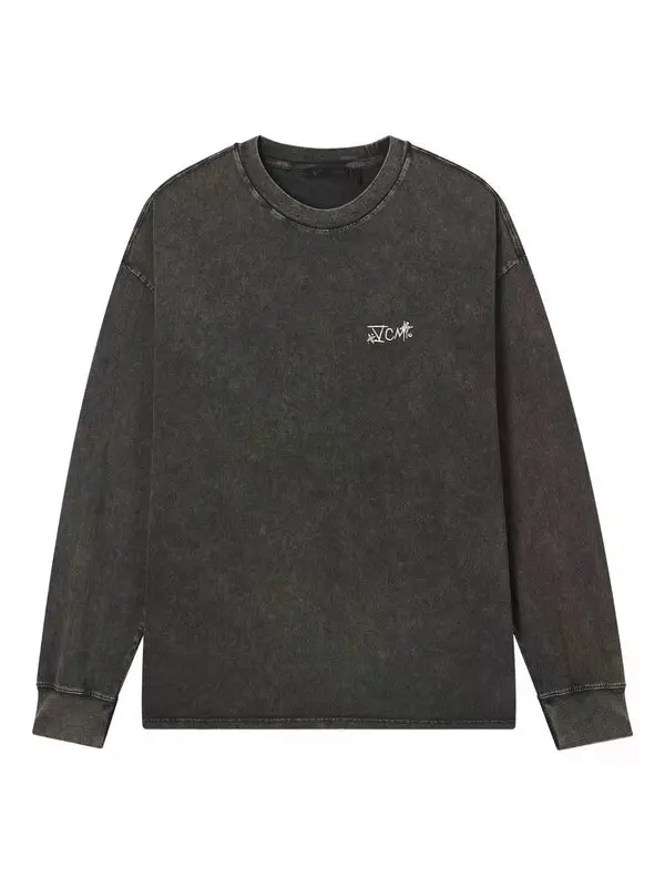 FIVE CM Acid-wash Long-sleeve T-shirt - Grey