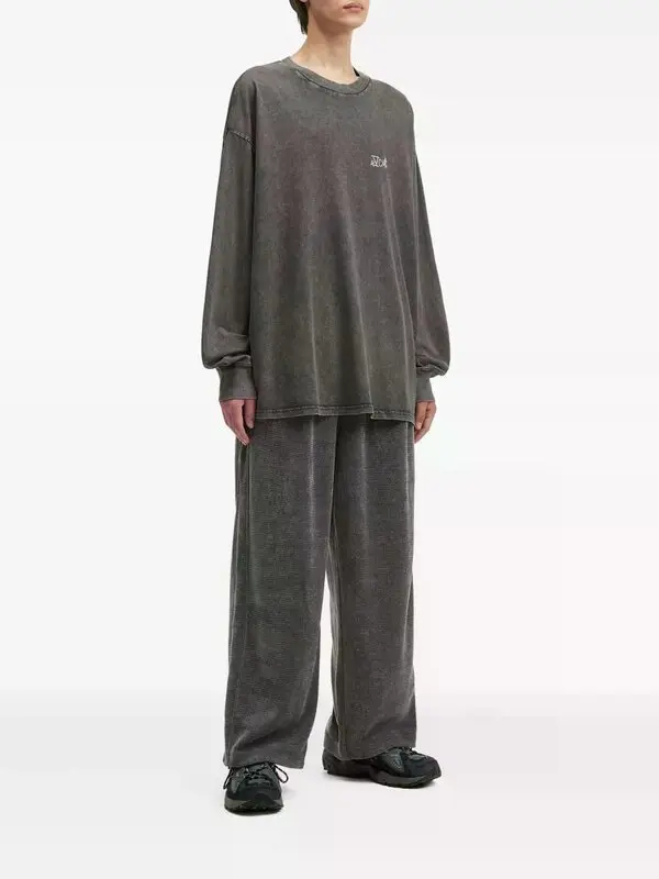 FIVE CM Acid-wash Long-sleeve T-shirt - Grey
