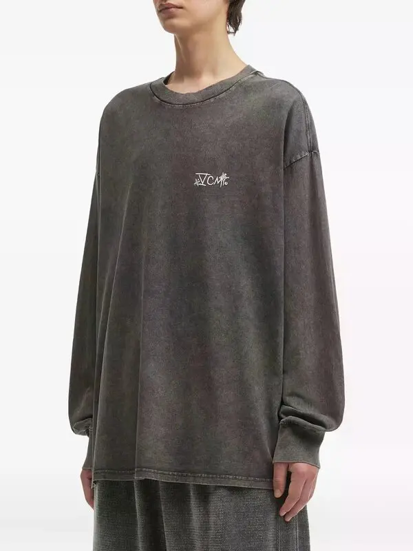 FIVE CM Acid-wash Long-sleeve T-shirt - Grey