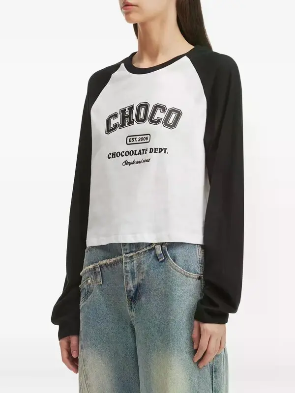CHOCOOLATE Raglan-sleeve Cropped T-shirt