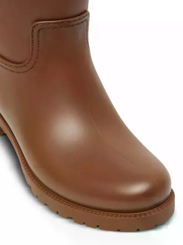 Max Mara Logo-embellished Block-heel Boots