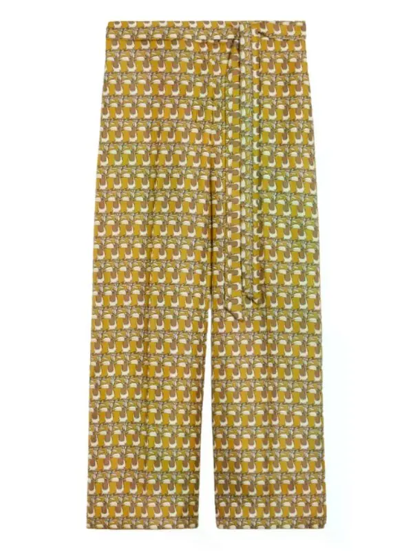 Max Mara Printed Belted Trousers