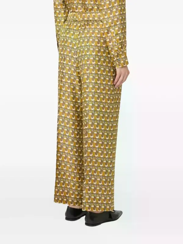 Max Mara Printed Belted Trousers