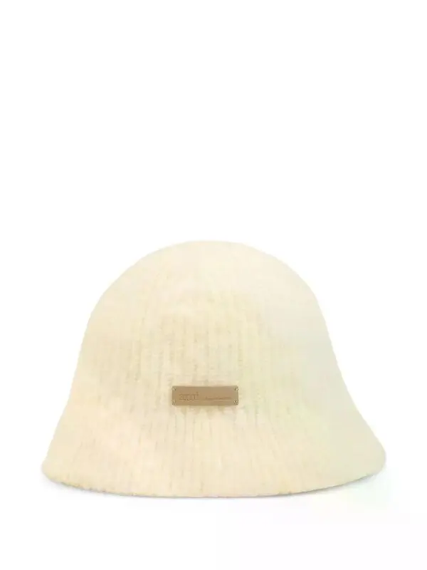 Ami Mohair Bucket Hat - Yellow