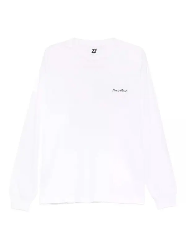 Izzue Slogan-embroidered T-shirt - White